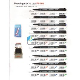 Jual Snowman FT-700 0.2 Drawing Pen Black Pena Gambar semua jenis Pena ...